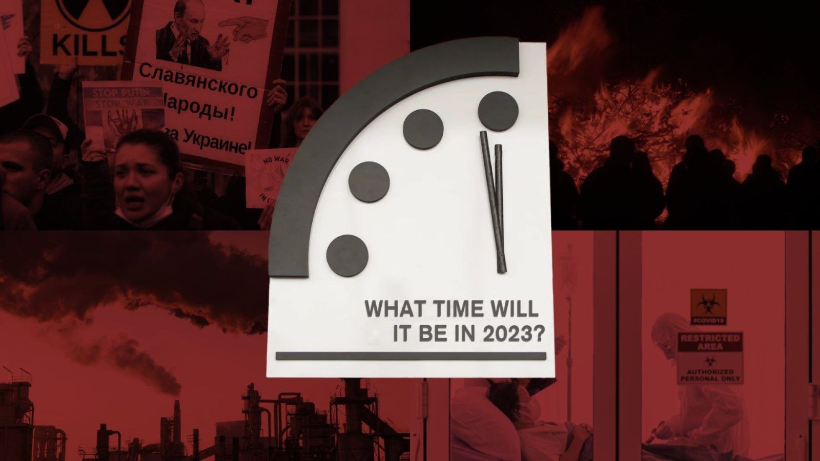 Doomsday Clock for 2023 at record '90 seconds to midnight'