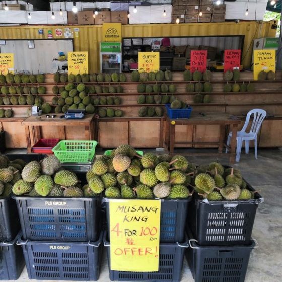 10 stalls for the best durian in Kuala Lumpur and Selangor today