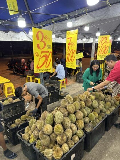 10 stalls for the best durian in Kuala Lumpur and Selangor today