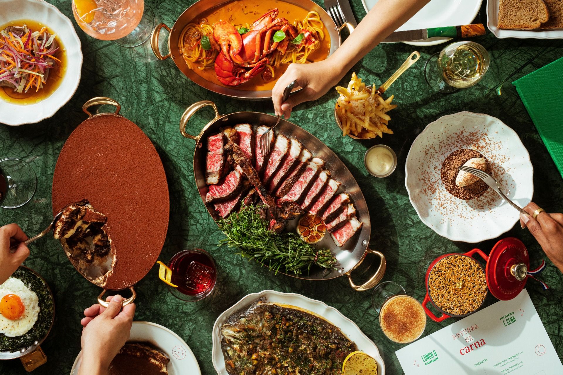 Dario Cecchini presents prized premium meat cuts at Bottega di Carna