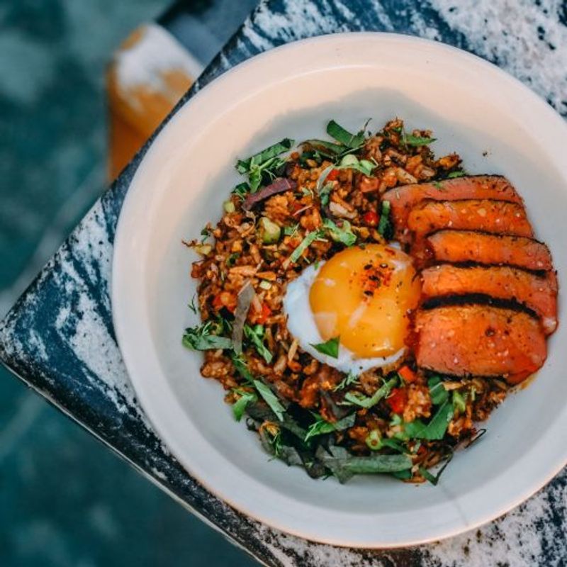 The banh mi is tiny at Vietnam-inspired restaurant Lo Quay, and that's ok