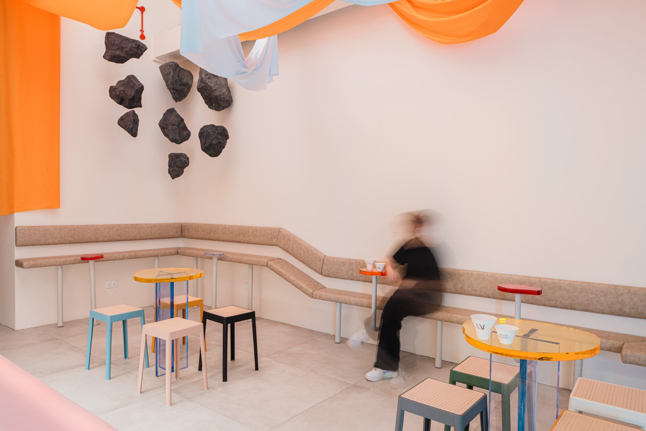 White Shades radiates all spectrums of alcohol, from ice cream to cocktails