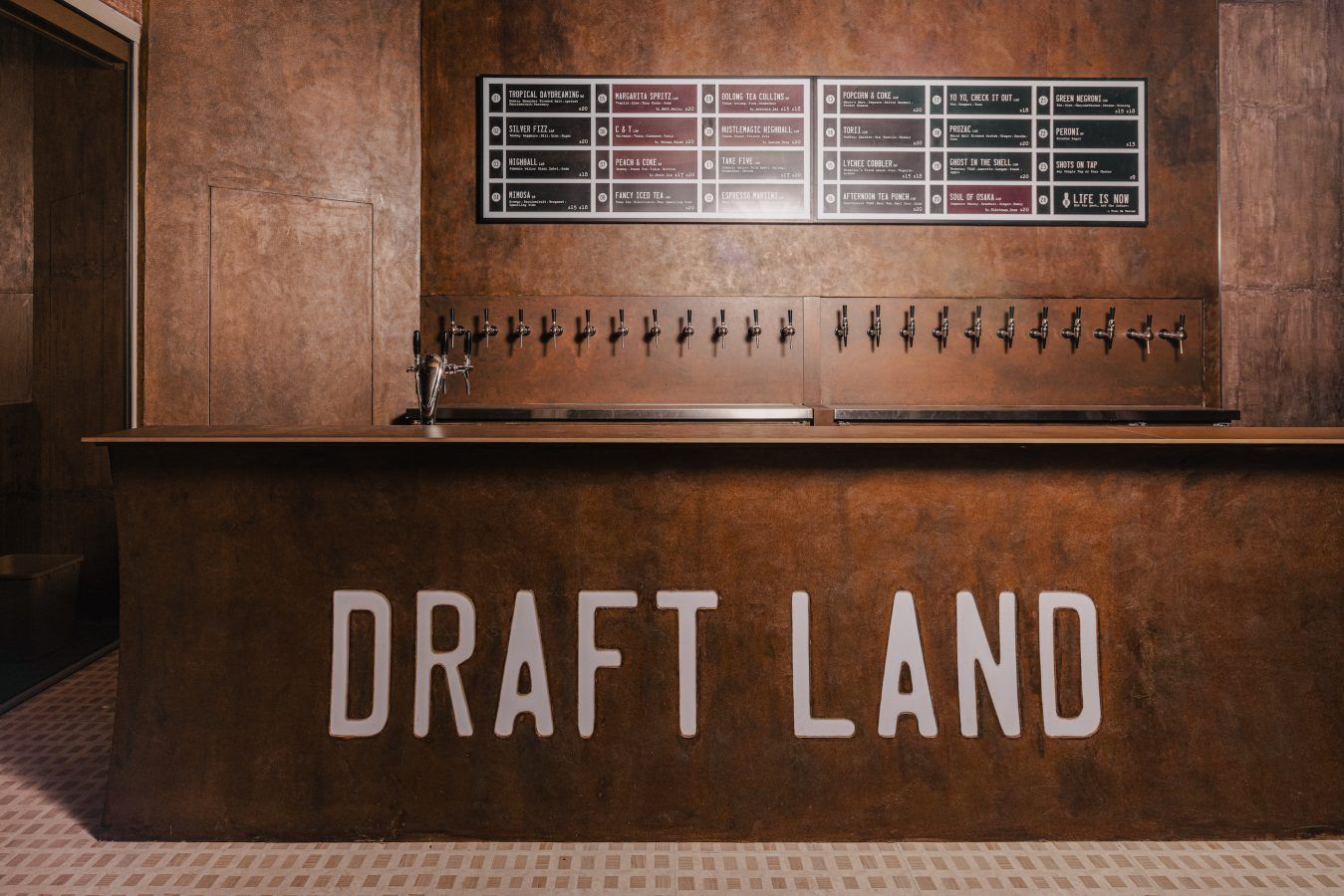 Famed Taiwan bar Draft Land opens in Singapore with 20 cocktails on tap