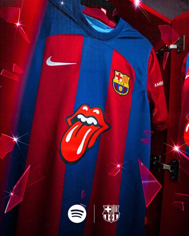 FC Barcelona and Rolling Stones drop collab with jerseys and more