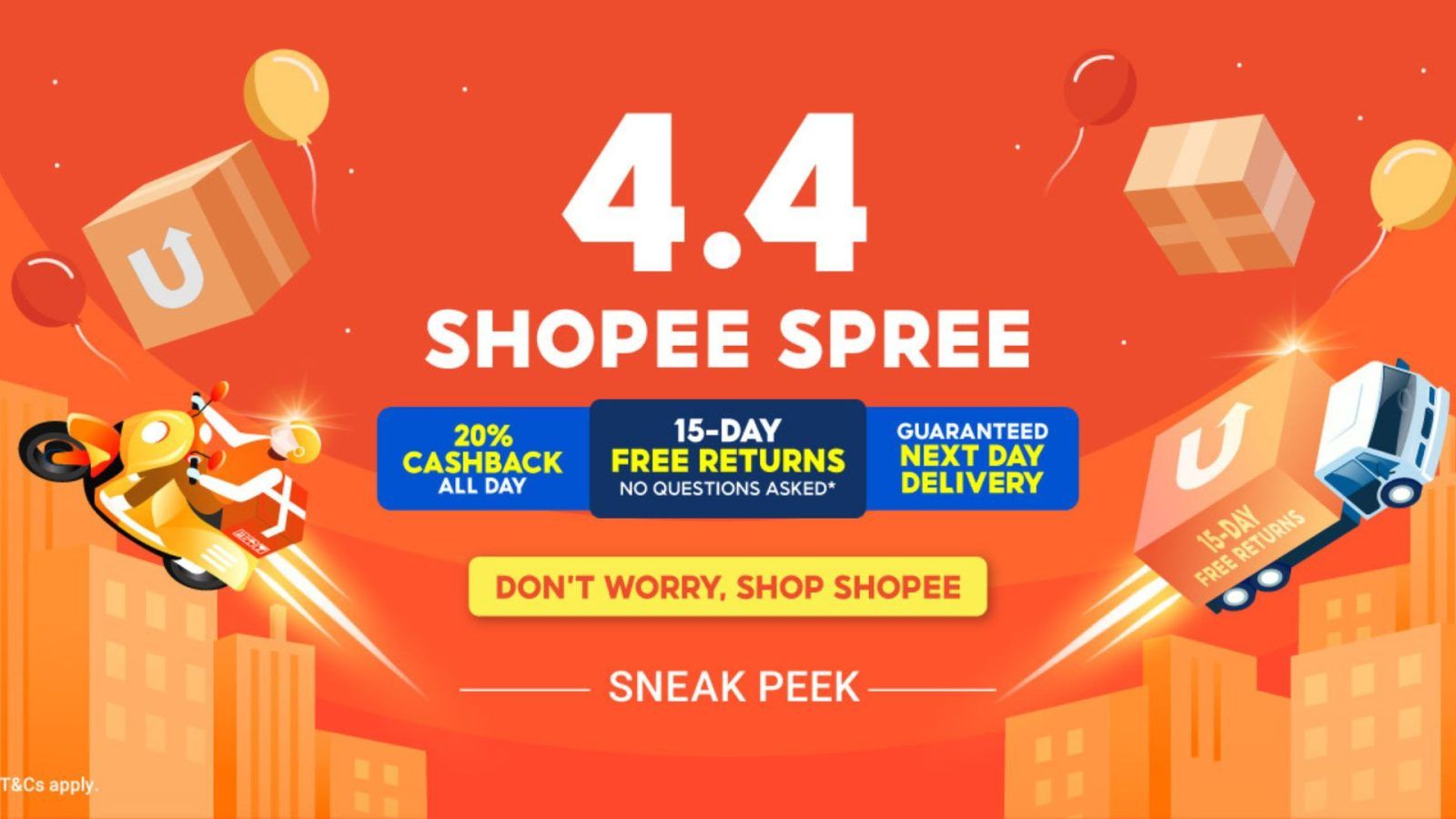 Shopee 4.4 Spree Sale: Exclusive Discounted and Deals various products