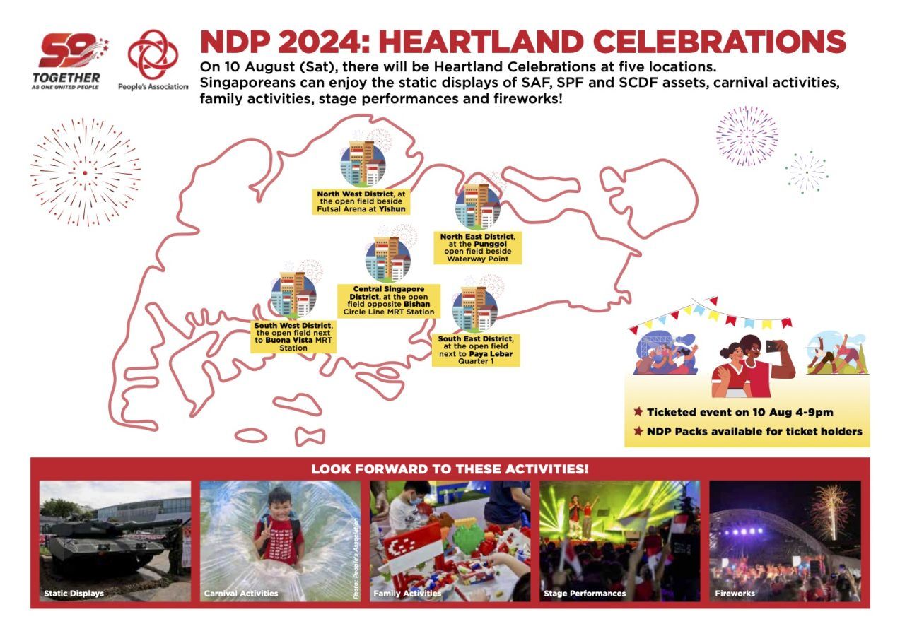 National Day Parade 2024: NDP fireworks, heartland events, & more