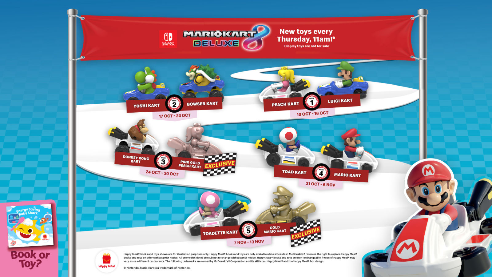 Mario Kart arrives at McDonald's Singapore as exclusive Happy Meal toys
