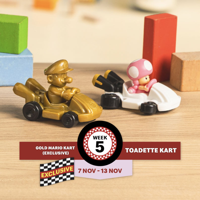 Mario Kart arrives at McDonald's Singapore as exclusive Happy Meal toys