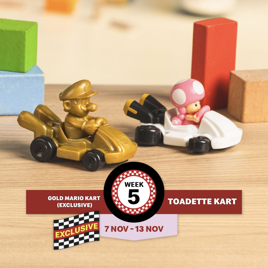 Mario Kart arrives at McDonald's Singapore as exclusive Happy Meal toys