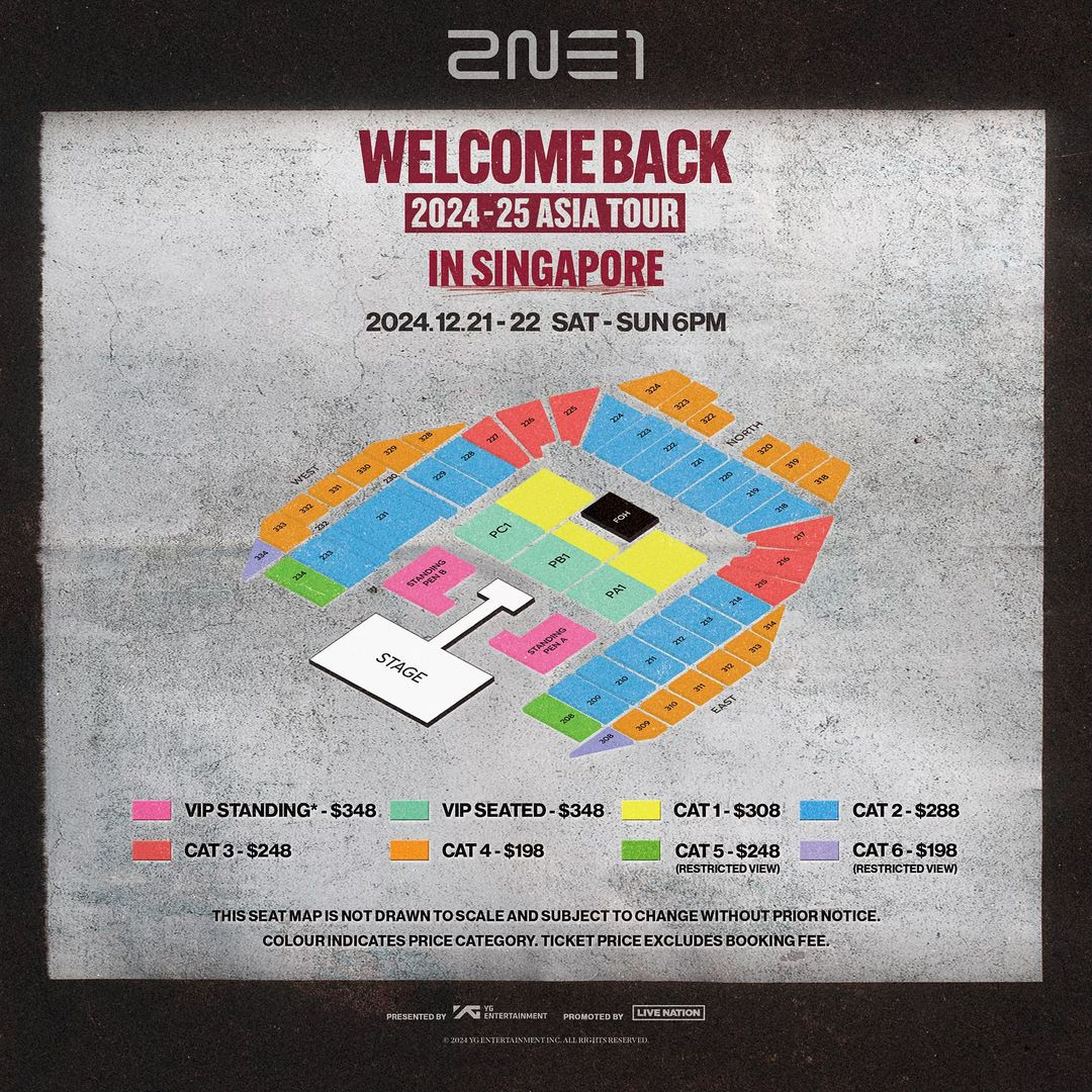 2NE1 adds a 2nd Singapore show for “Welcome Back 2024-25 Asia Tour”