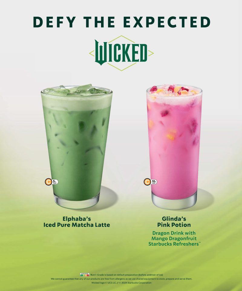 Starbucks Singapore launches 'Wicked' drinks and merch ahead of movie