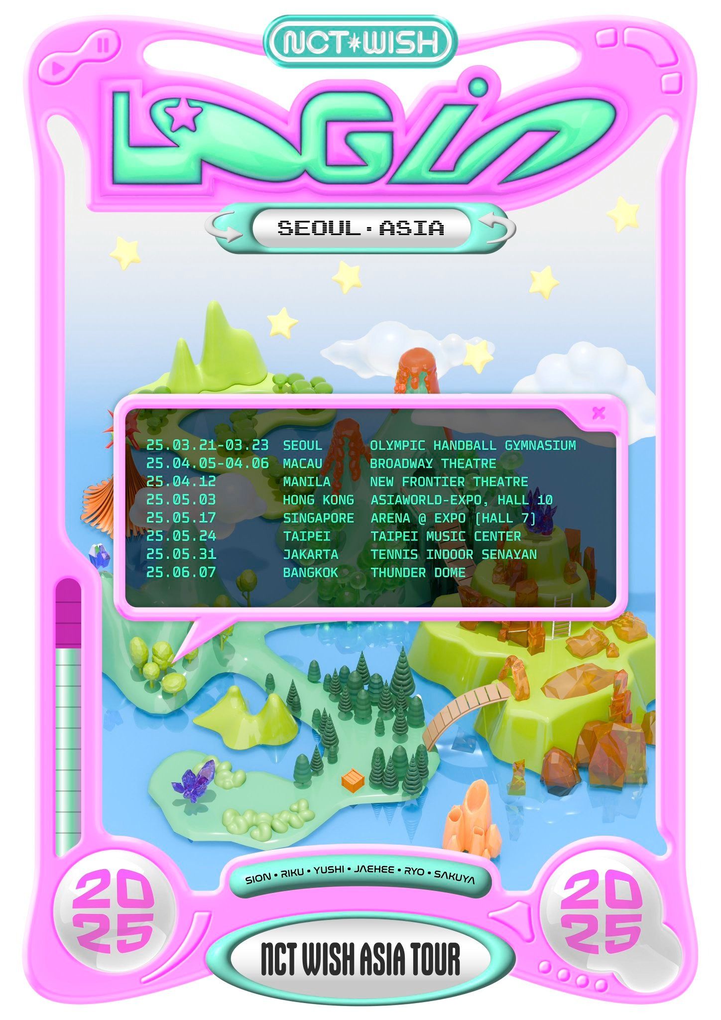 NCT WISH 2025 ASIA TOUR ‘LOG in’: Concert venue, and more details