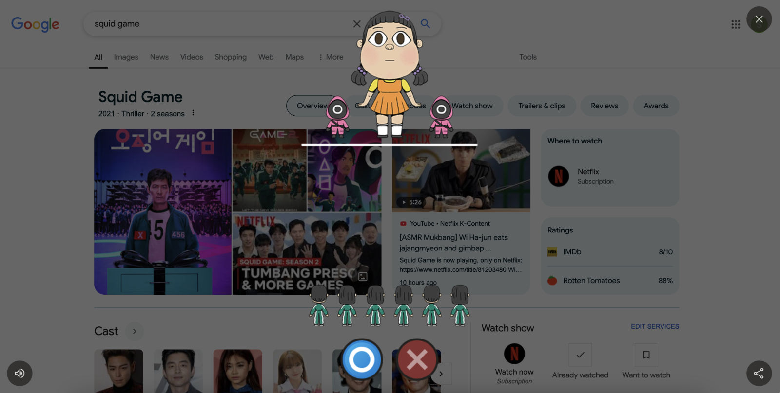 How to play the secret Squid Game mini-game on Google | Lifestyle Asia ...