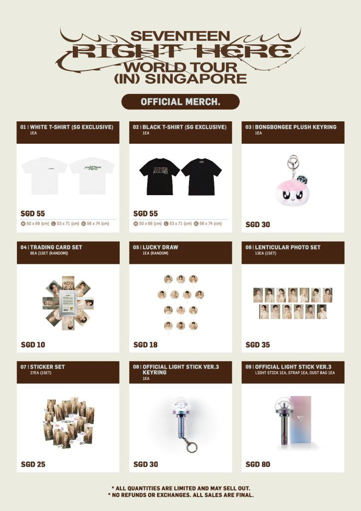 Seventeen 2025 Singapore concert guide: VIP, merchandise, & details