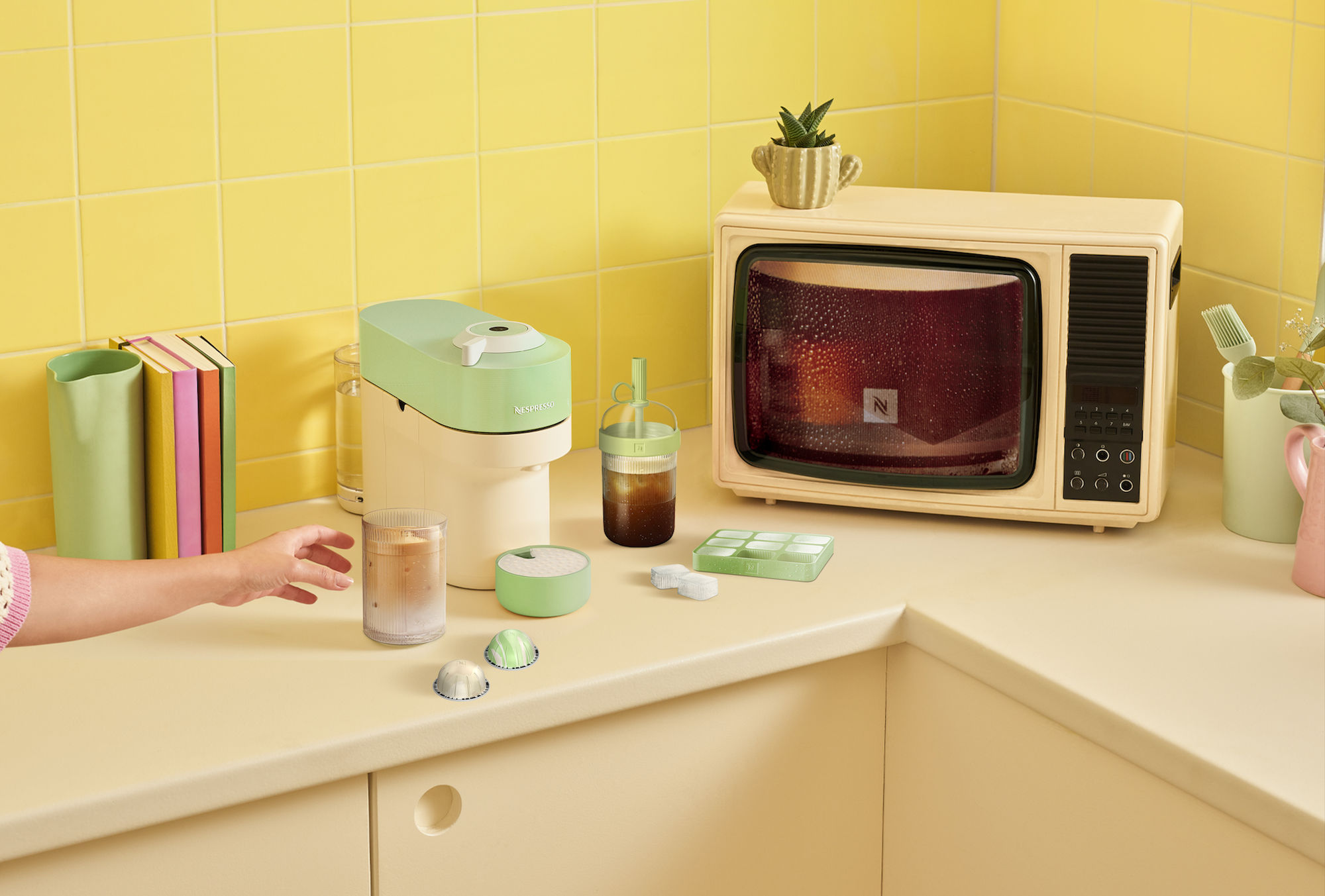 The Nespresso Summer 2025 collection is inspired by pistachio