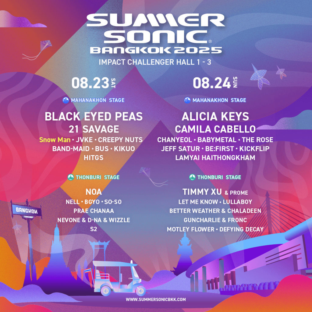 Summer Sonic Bangkok 2025 guide: Headlining artists, tickets, & more ...
