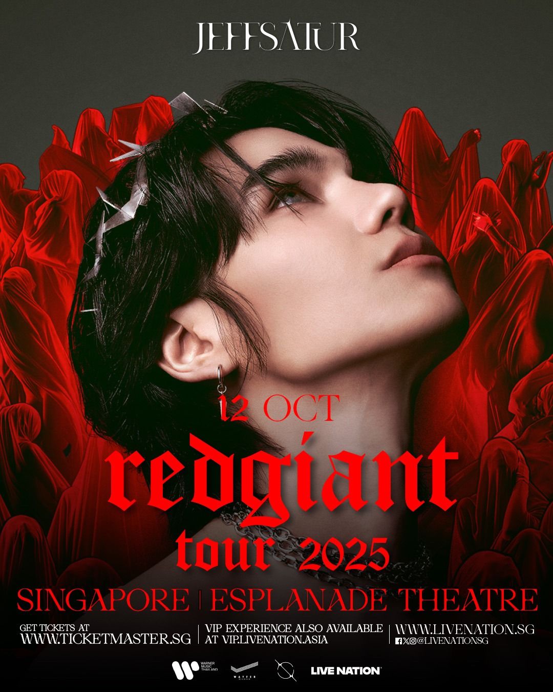 Thai star Jeff Satur to perform in Singapore for his 2025 Red Giant Tour