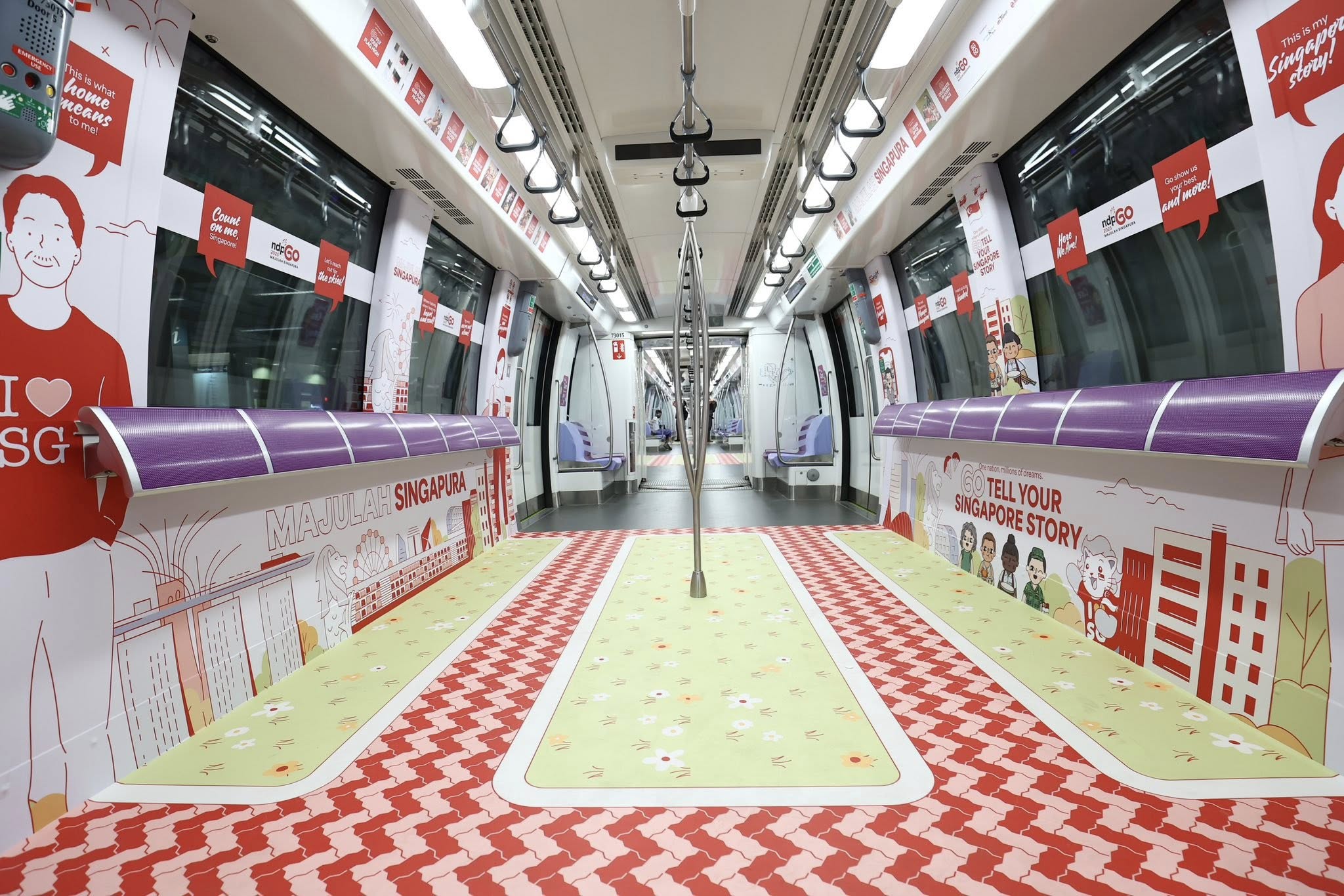 Singapore's buses and trains get patriotic makeovers for SG60 ...
