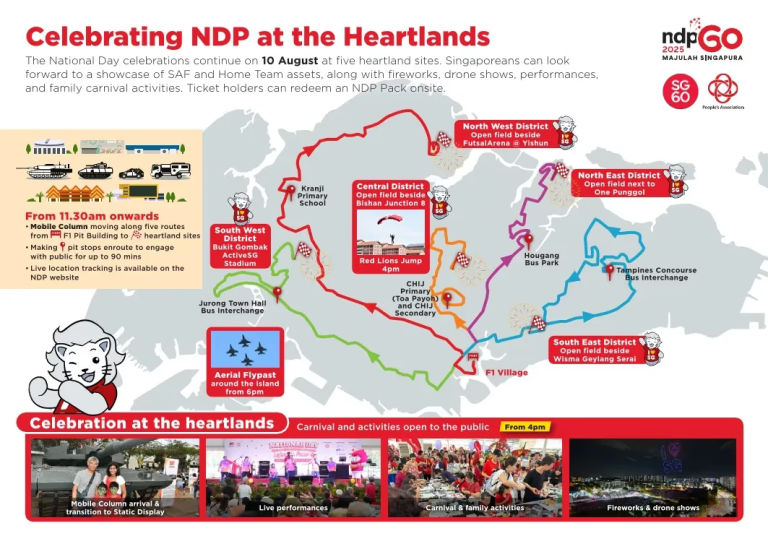 National Day Parade 2025: NDP fireworks, SG60 heartland events, & more