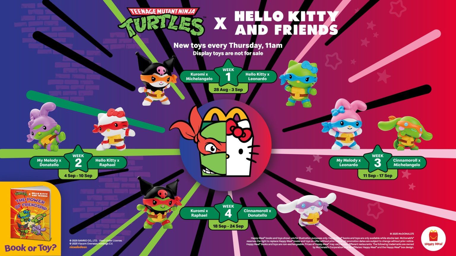 McDonald's SG to launch Ninja Turtles x Hello Kitty Happy Meal collab