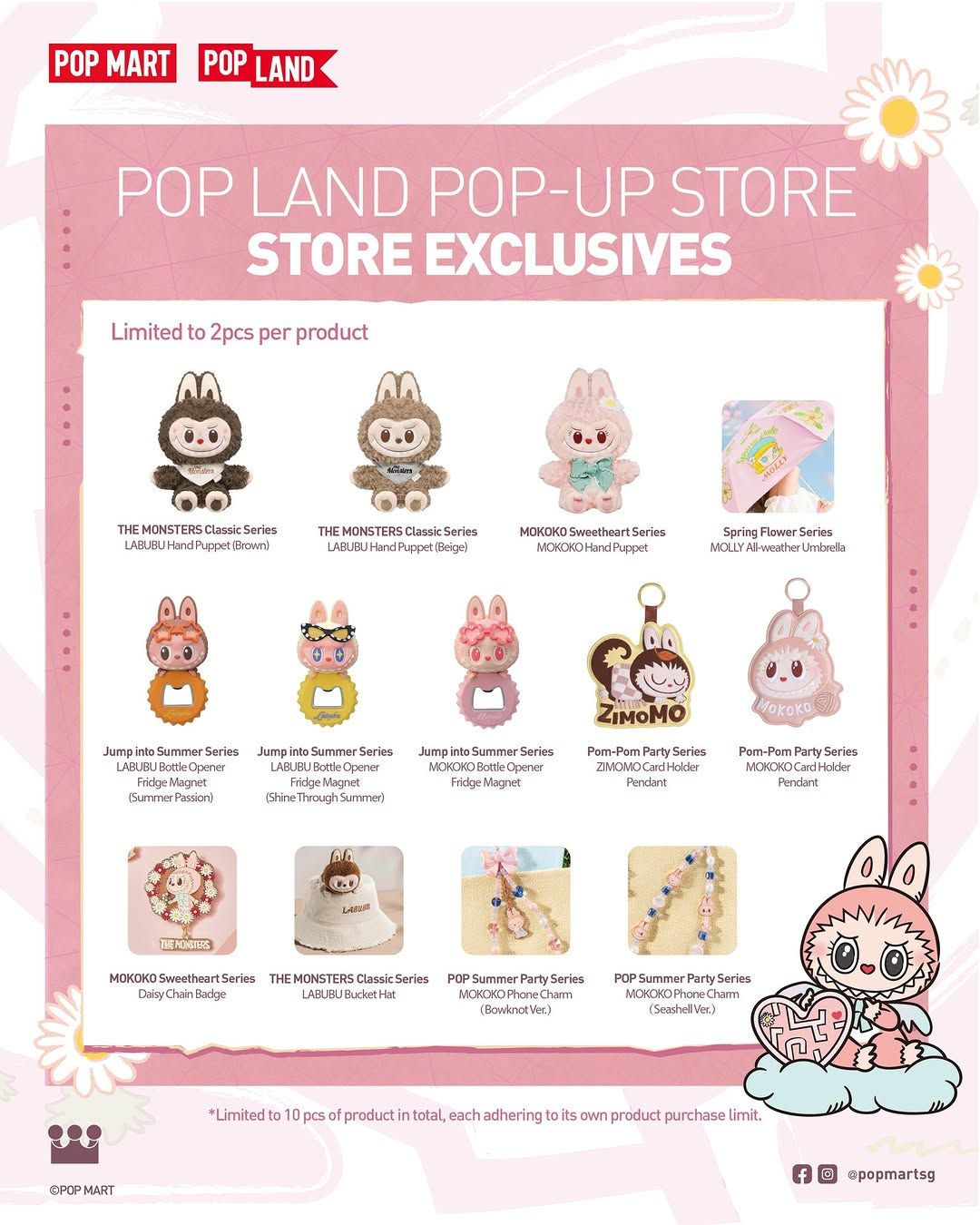 POP MART POP LAND Singapore – Exclusive merchandise & details