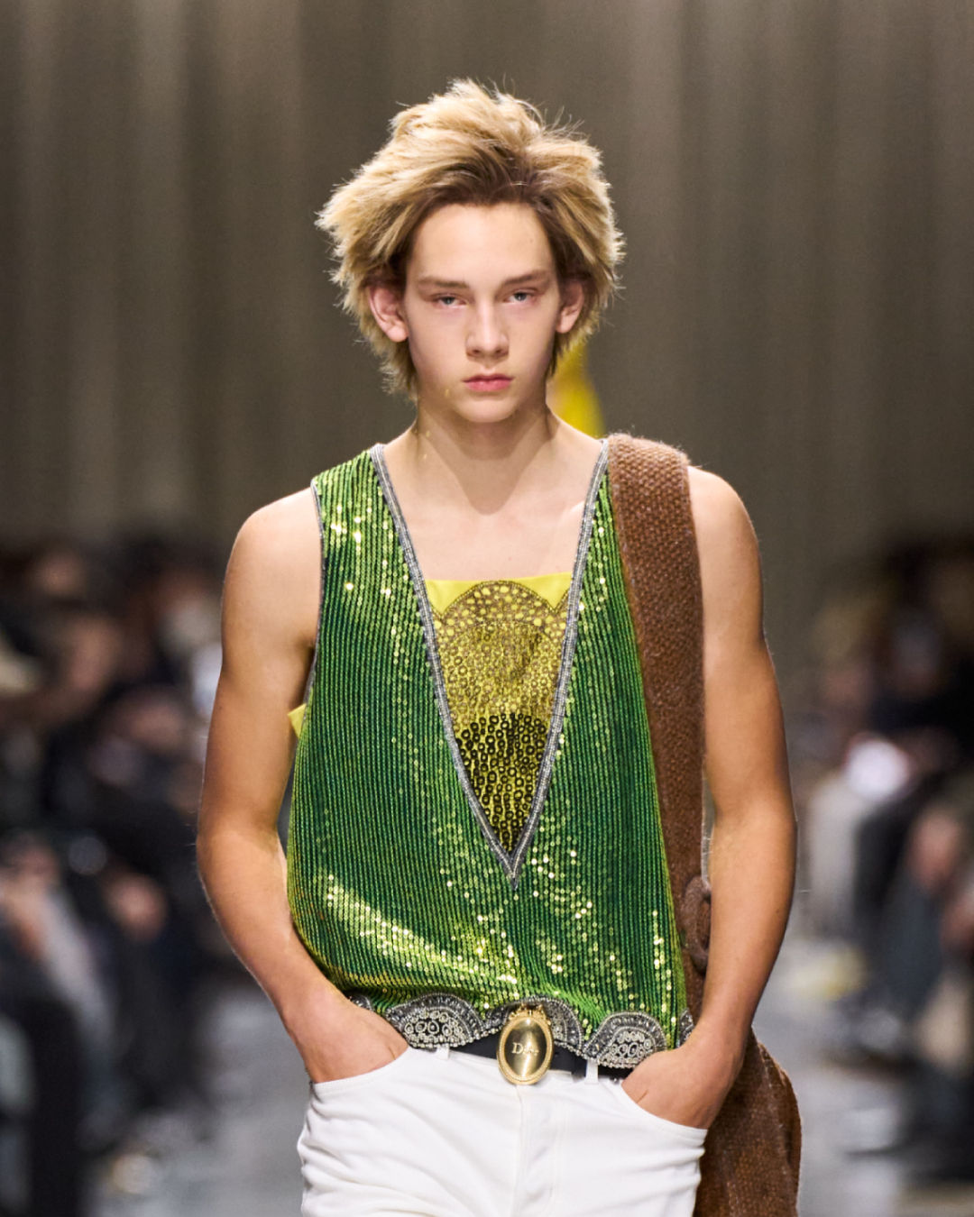 Dior and Louis Vuitton Want Men To Wear Sequins And Shiny Clothes
