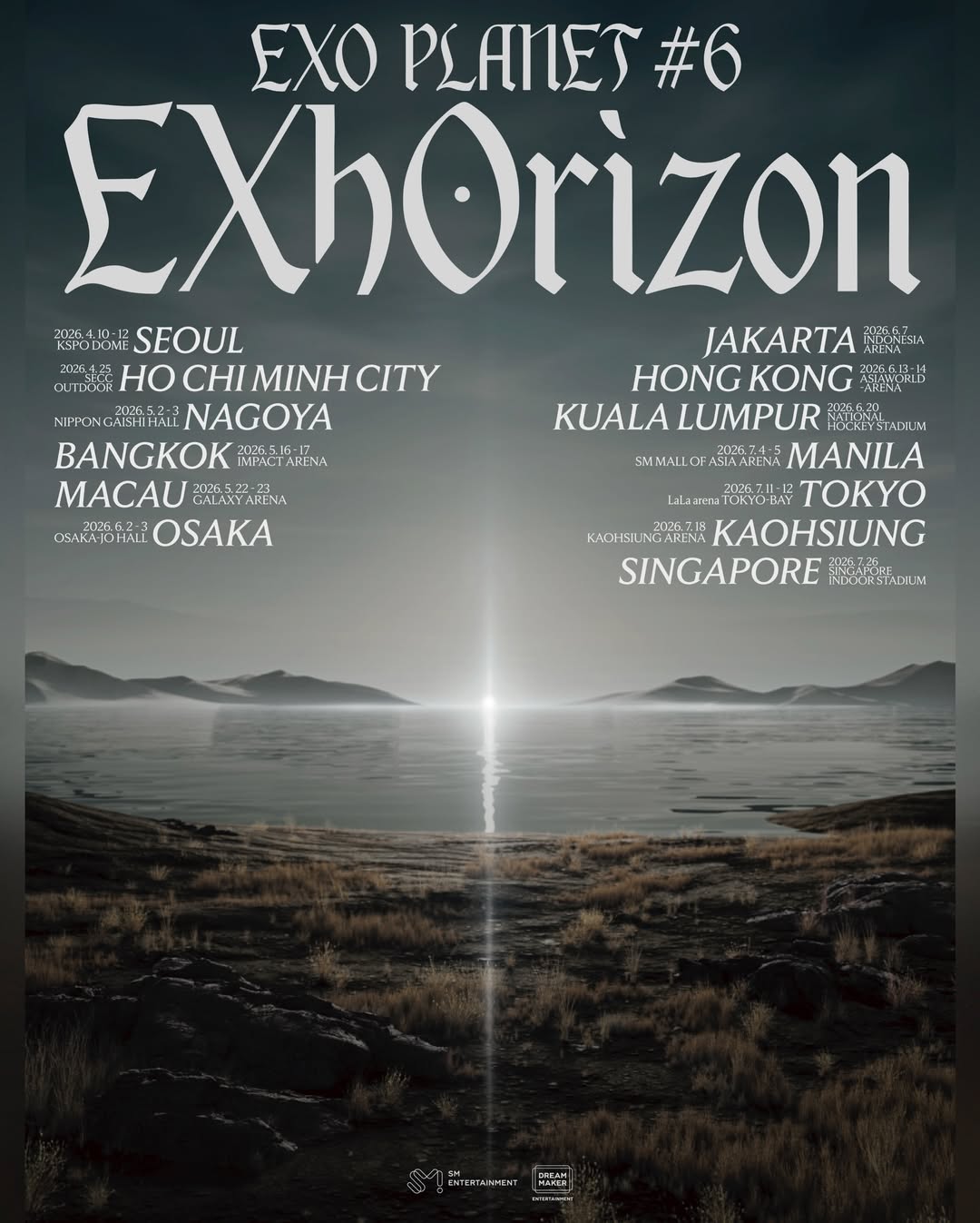 EXO to hold Singapore concert for ‘EXhOrizon’ Asia tour in July 2026