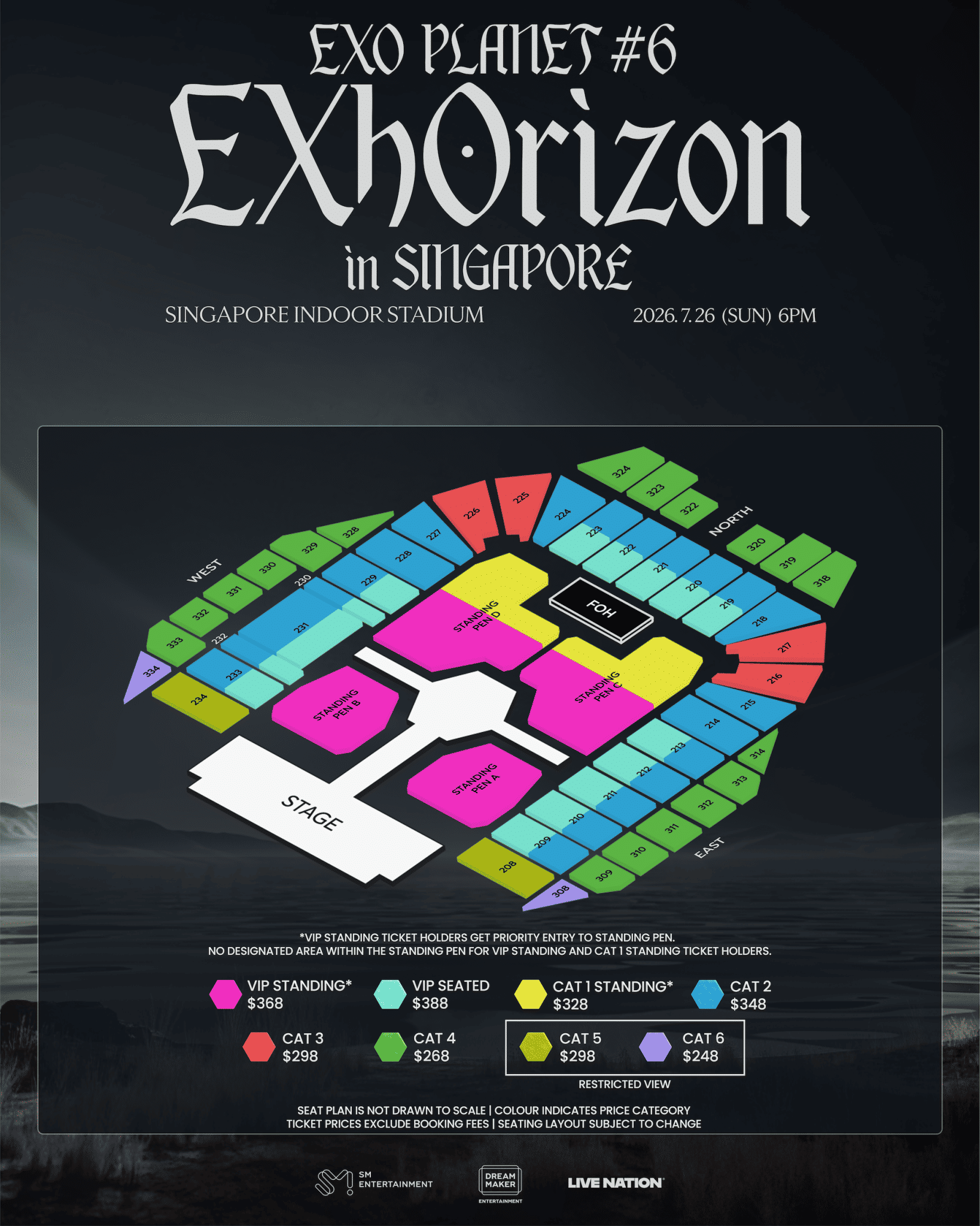 EXO PLANET #6 – EXhOrizon concert in Singapore July 2026: Details