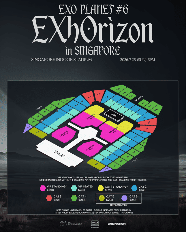 EXO PLANET #6 – EXhOrizon concert in Singapore July 2026: Details