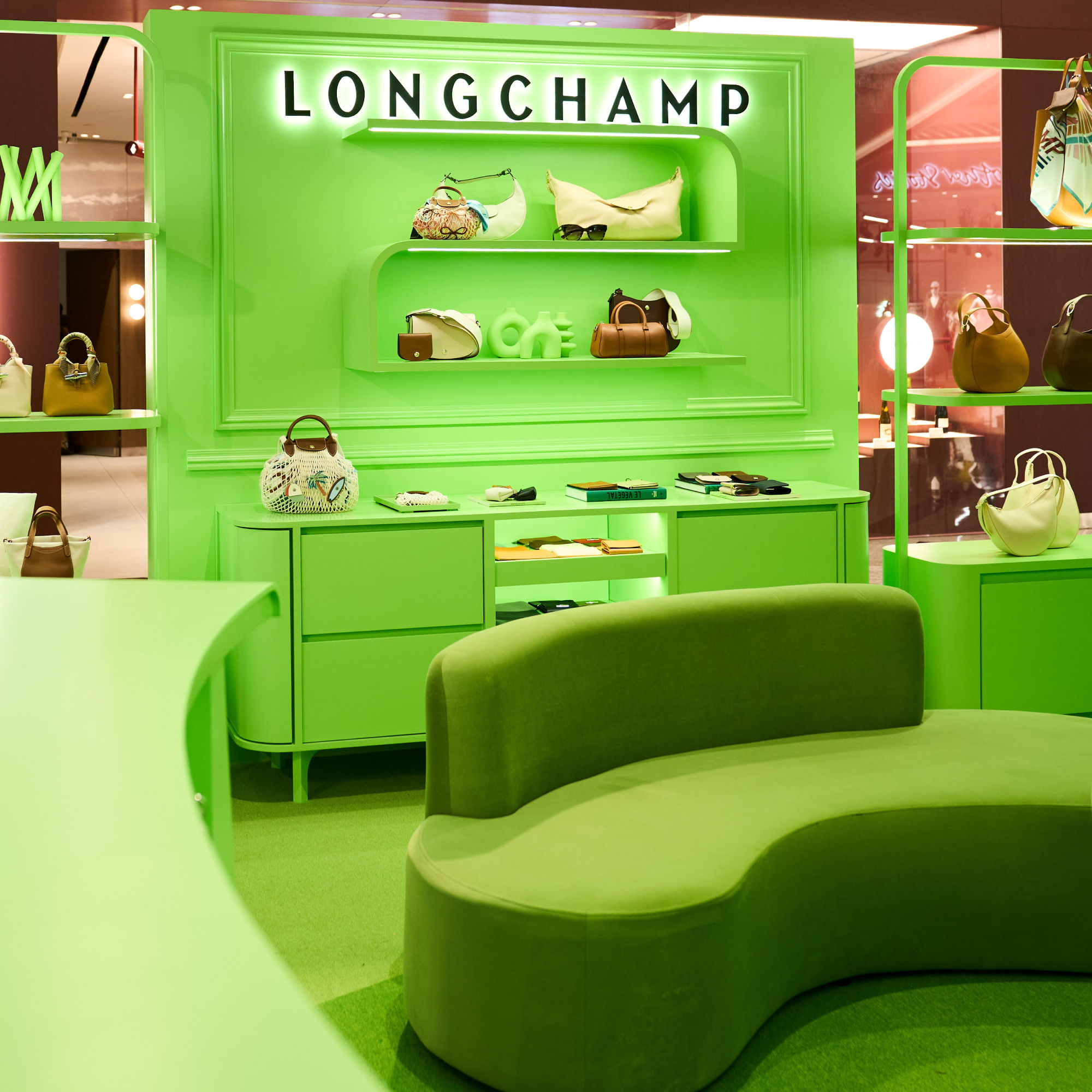 The New Longchamp Store In Singapore Is So, So Green