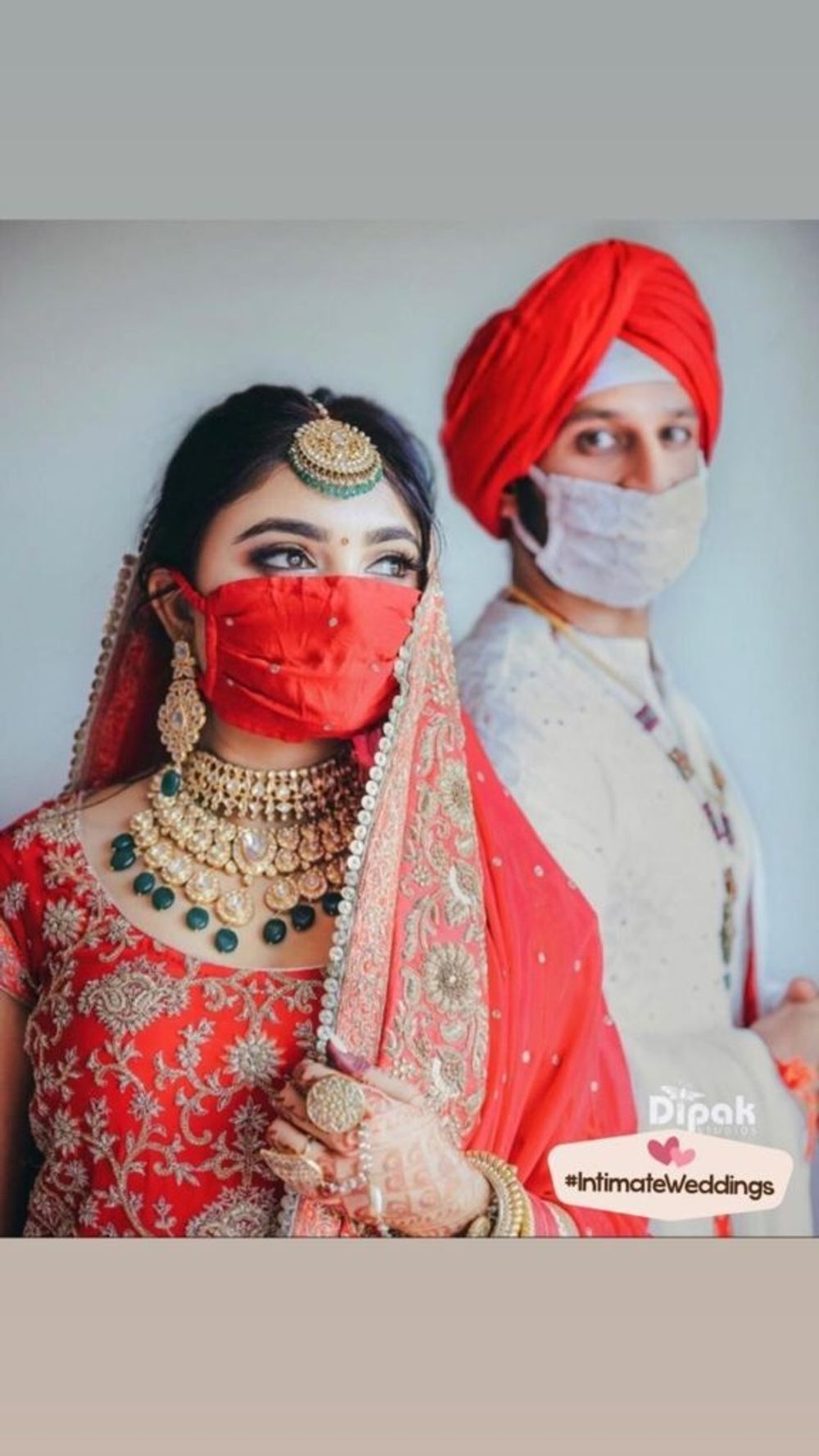 Bridal face masks: How brides are incorporating the PPE into ensembles