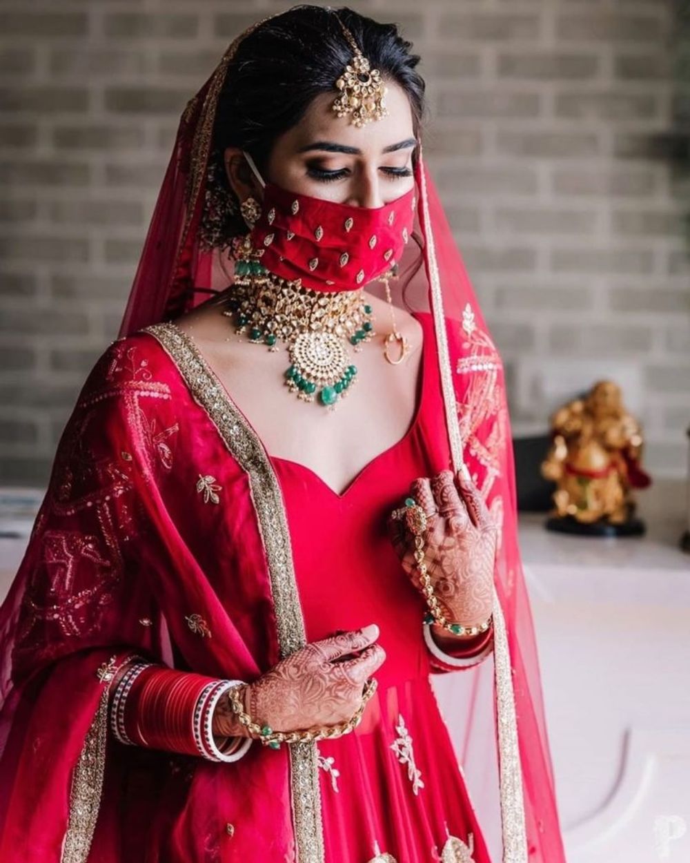 Bridal face masks: How brides are incorporating the PPE into ensembles