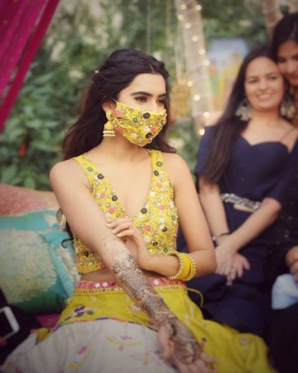 Bridal face masks: How brides are incorporating the PPE into ensembles