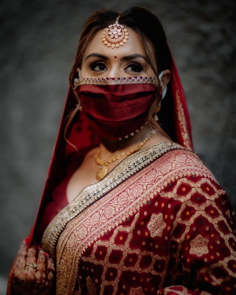 Bridal face masks: How brides are incorporating the PPE into ensembles