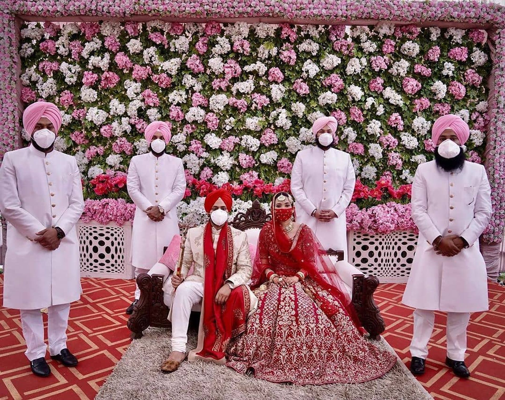 Bridal face masks: How brides are incorporating the PPE into ensembles