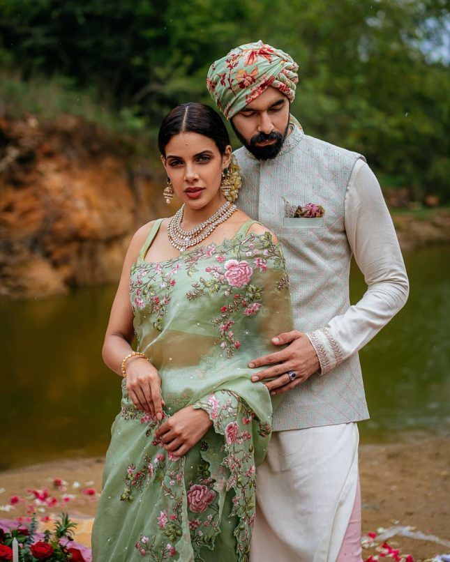 14 bridal cocktail saris to get your hands on this wedding season