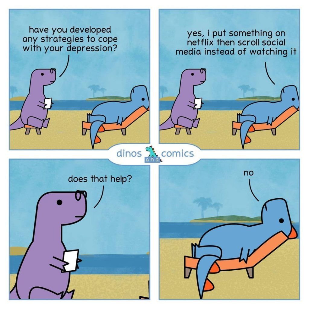 Feeling glum? Subscribing to this dinosaur comic page might help