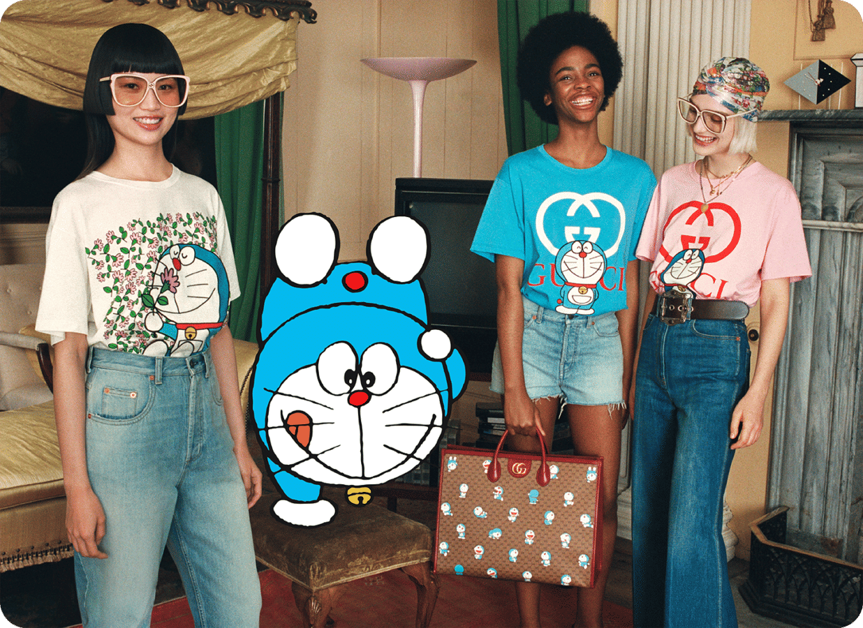 The Gucci x Doraeman collection is here and we're loving it