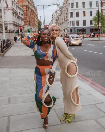 Dresses with massive holes is the new fashion trend everyone's following