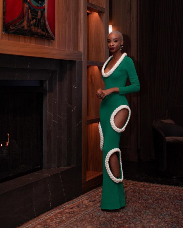 Dresses with massive holes is the new fashion trend everyone's following