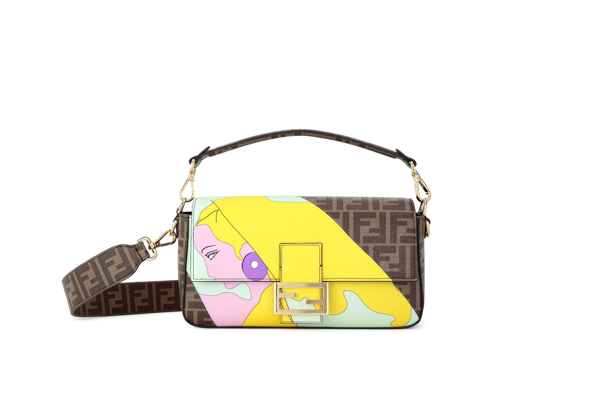 Works of fashion illustrator Antonio Lopez on iconic Fendi bags