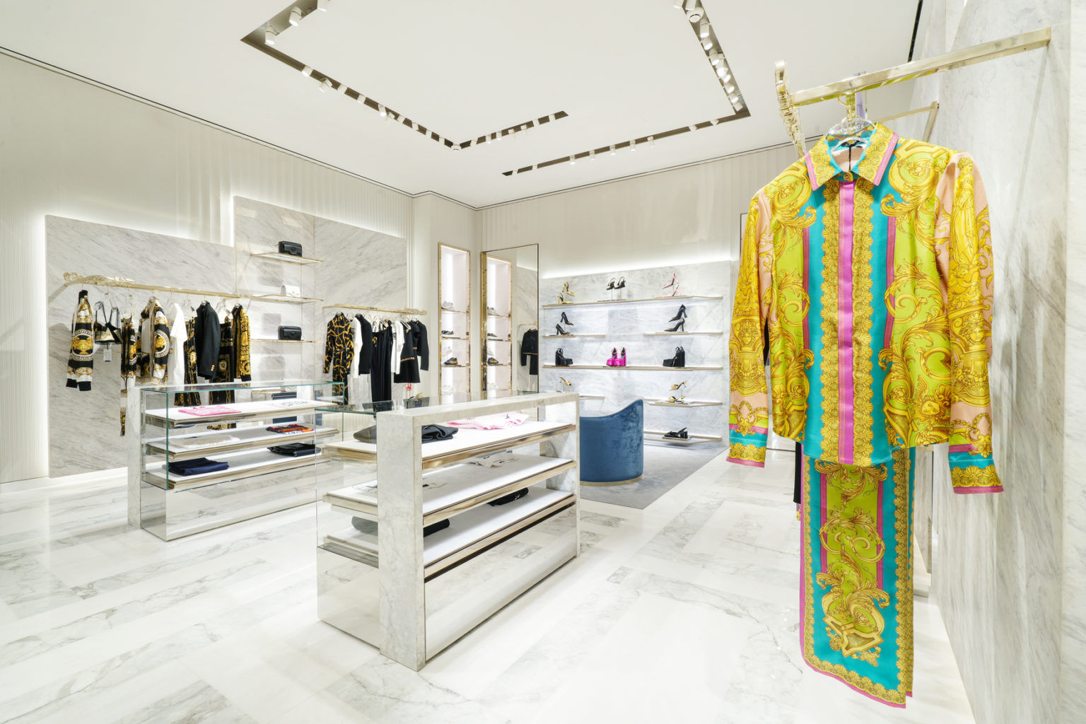 The revamped Versace boutique in Delhi is now open