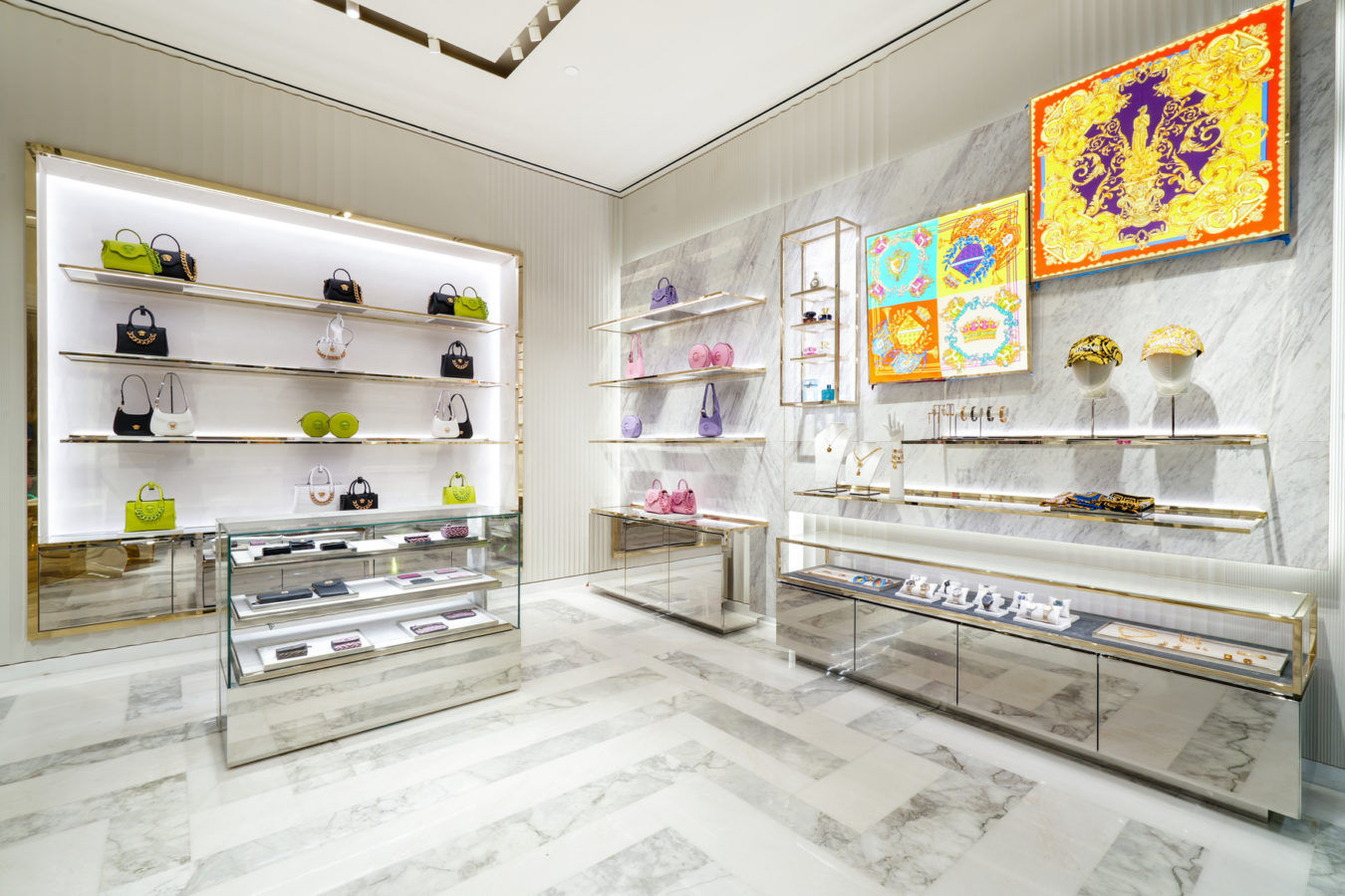 The revamped Versace boutique in Delhi is now open