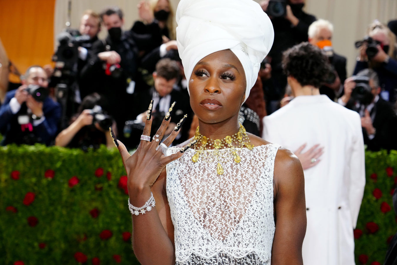 Opulent headpieces seem to be the trend du jour at the Met Gala