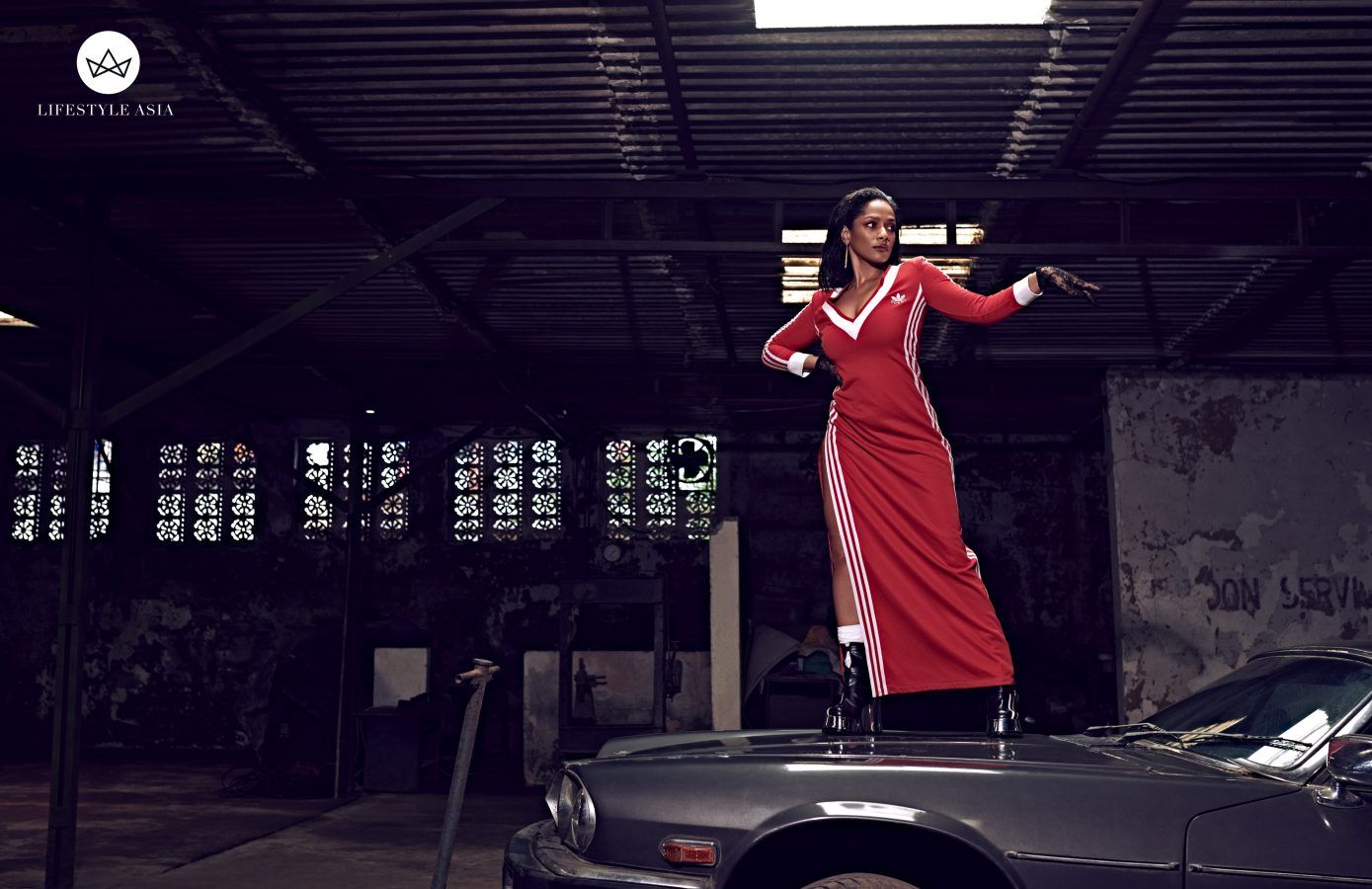 Masaba Gupta in adidas x Gucci collaboration for the LSA India cover