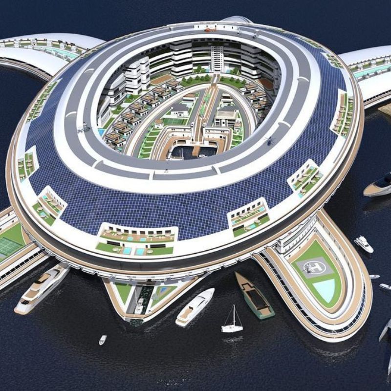 This turtle-shaped floating city could be the world's largest boat