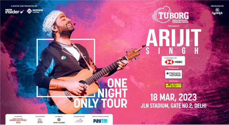 All you need to know about Arijit Singh's Delhi concert 2023