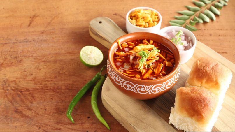 Fiery misal pav is amongst the highest-rated vegan dishes in the world