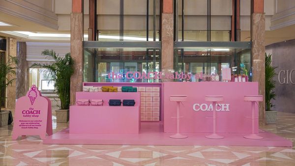 An ice cream pop up to celebrate the Coach Tabby bag