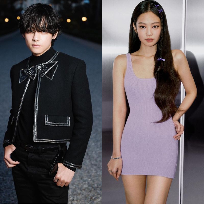 A timeline surrounding dating rumours of BLACKPINK's Jennie and BTS' V